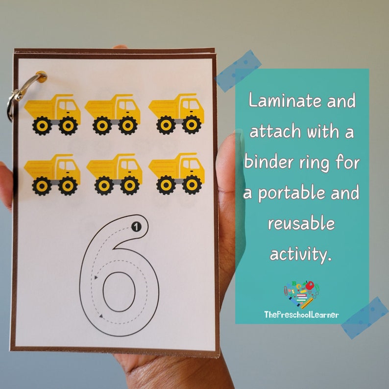 Number Tracing Printable Flashcards, 1 - 10 Counting Activity, Dump ...