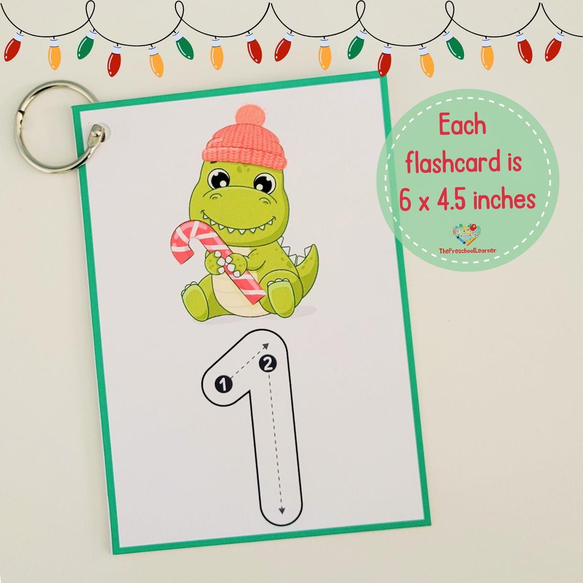 Christmas Animals Number Tracing Flashcards: Homeschool Math (PDF) - Etsy