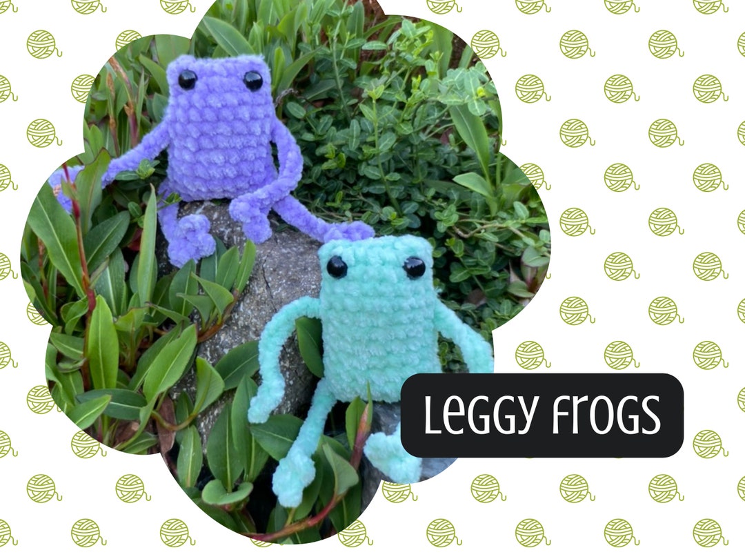 Crochet Leggy Frogs, Crochet Frogs, Frog Plushies, Stuffed Frogs - Etsy