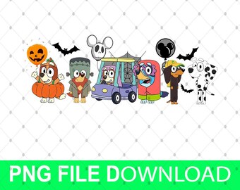 Bluey Halloween PNG, Bluey Pumpkin Png, Halloween Png, Bluey Png, Bluey ...