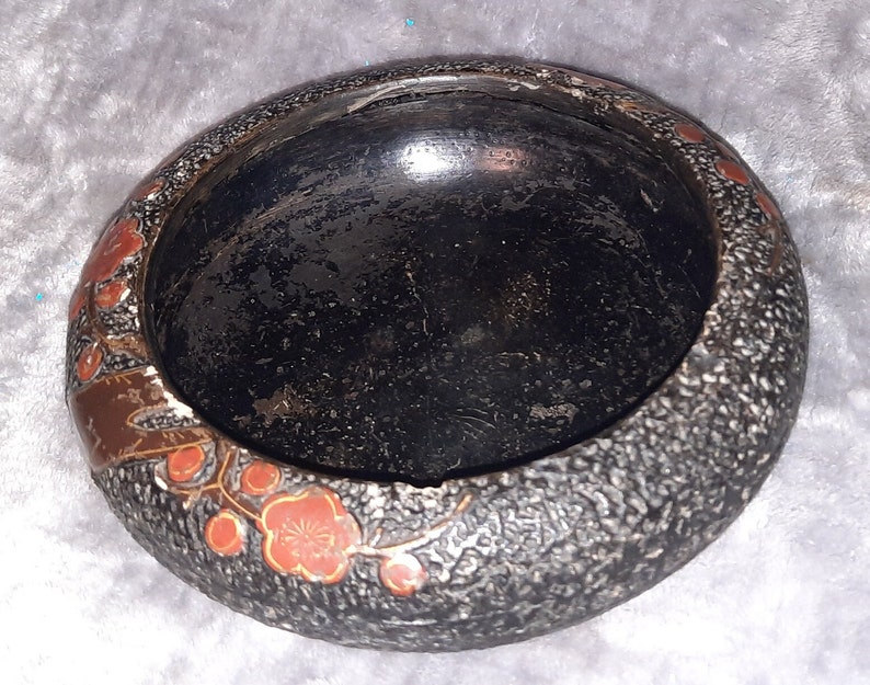 Antique 1920s Japan Tokanabe Black Pottery Art Nouveau Planter Bowl - Etsy