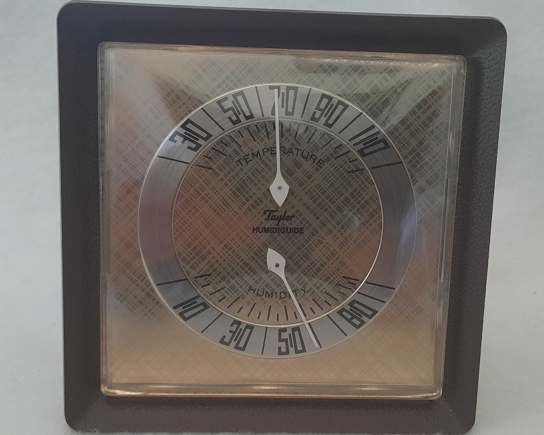 Vintage MCM Desktop Taylor Thermometer & Humid Guide 4 - Etsy
