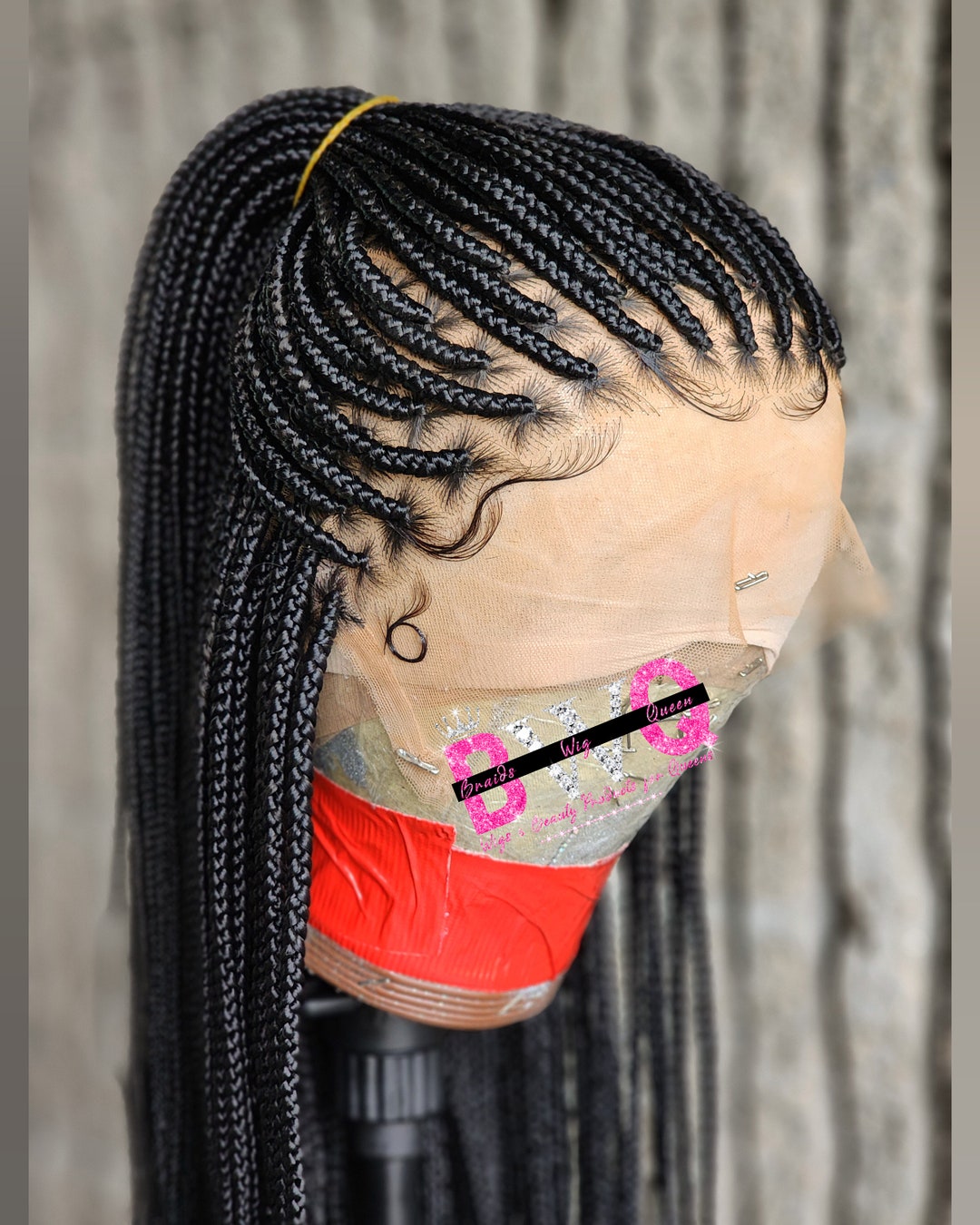Small Knotless Box Braid Wig full Lace - Etsy
