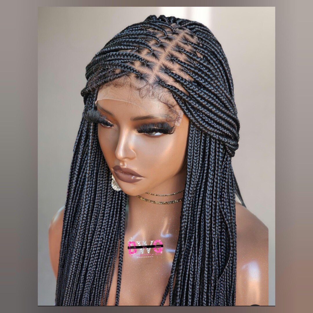 5x5 Closure Small Knotless Box Braid Wig (medium Cap Size) - Etsy