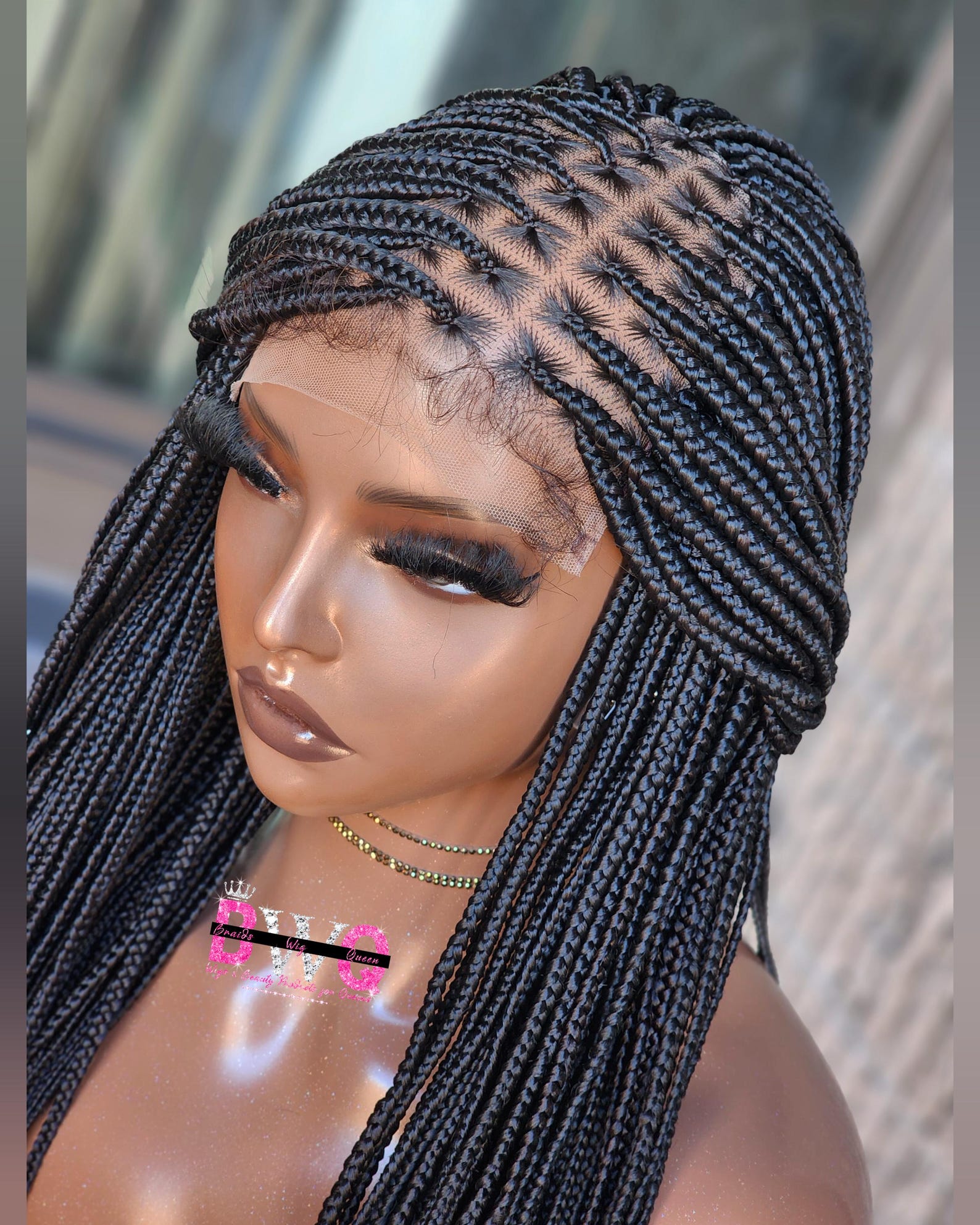 Small Knotless Box Braid Wig -5x5 Closure (medium Cap Size) - Etsy
