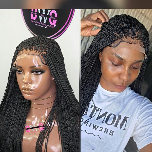 Micro Braids Wig - Etsy