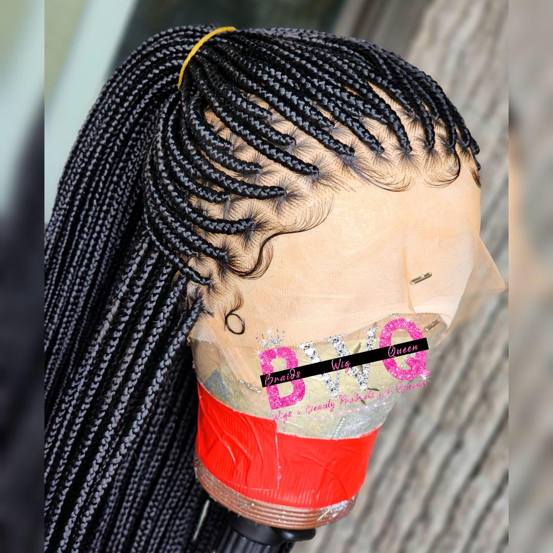 Full Lace Small Knotless Box Braid Wig( Large Cap Size ) - Etsy