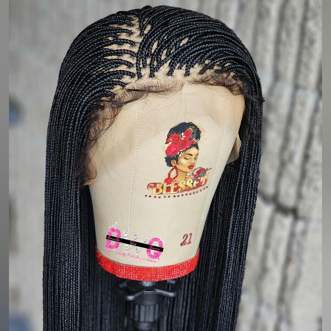 7x7 Closure- Micro Box Braid Wig (cap Size Small) - Etsy