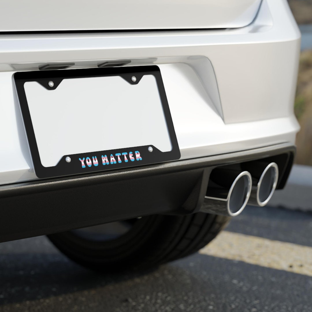 Trans Rights Matter Aluminum License Plate Frame: LGBTQ Advocacy - Etsy