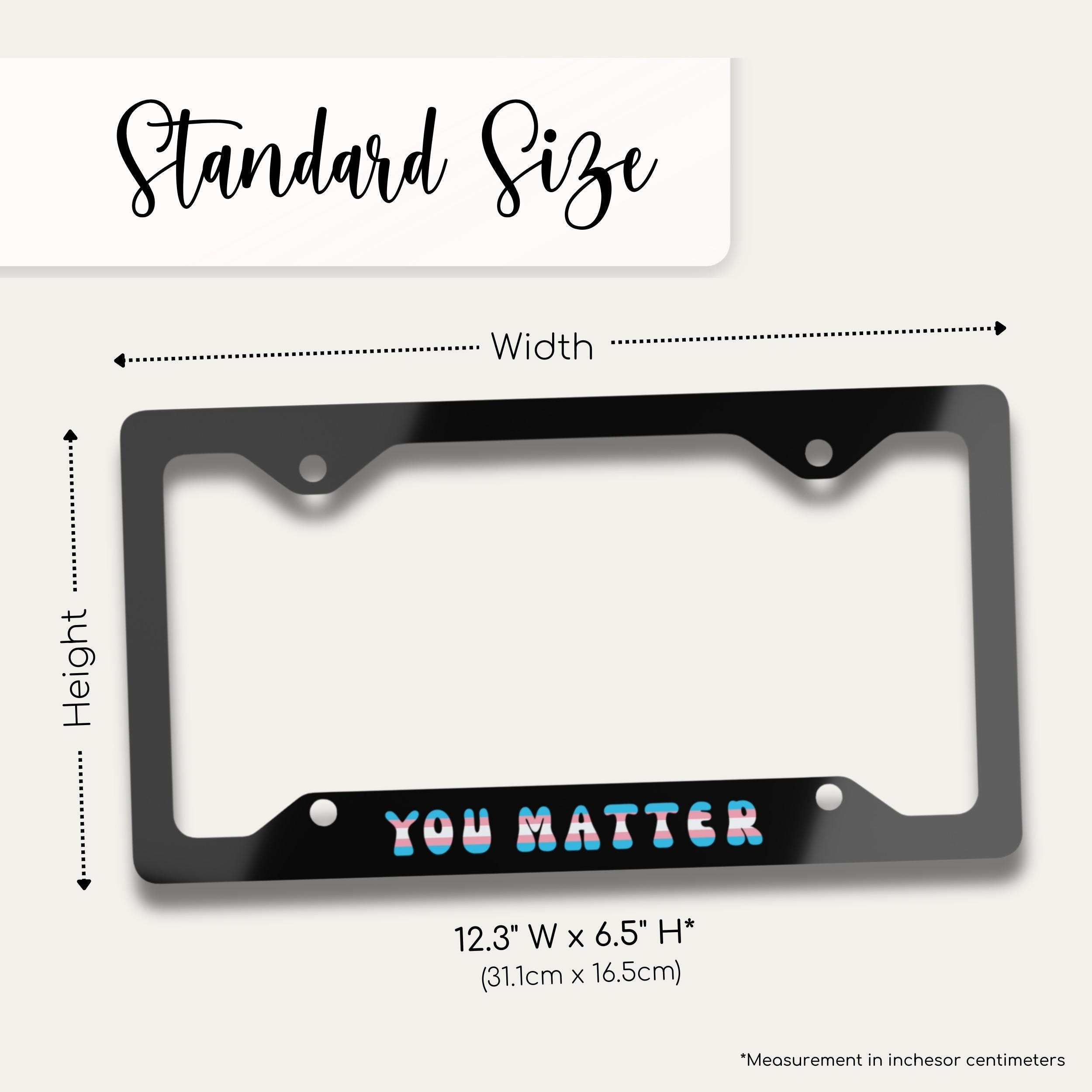 Trans Rights Matter Aluminum License Plate Frame: LGBTQ Advocacy - Etsy