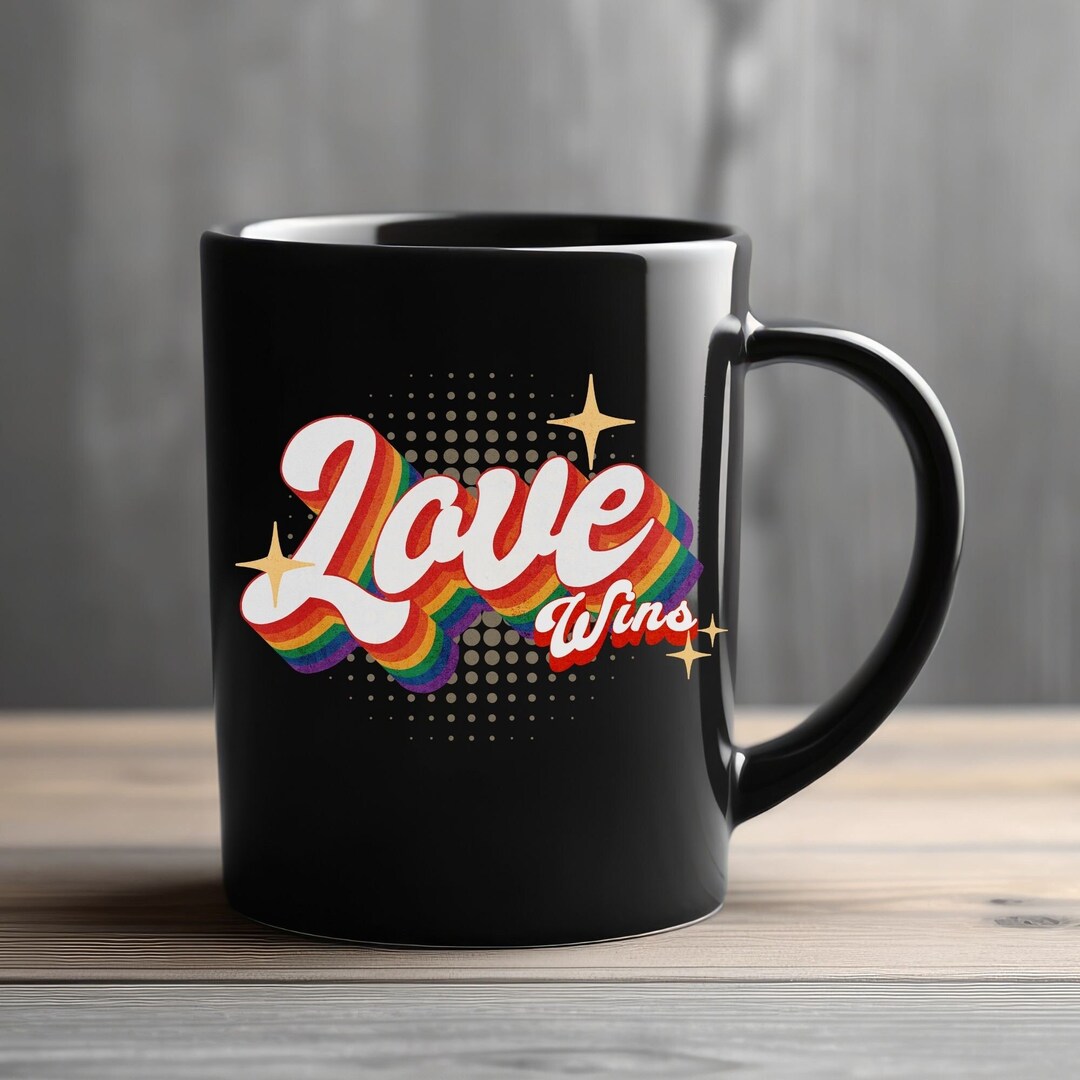 Love Wins Mug, Love is Love Gift, LGBTQ Cup, Gender Equality Ally ...