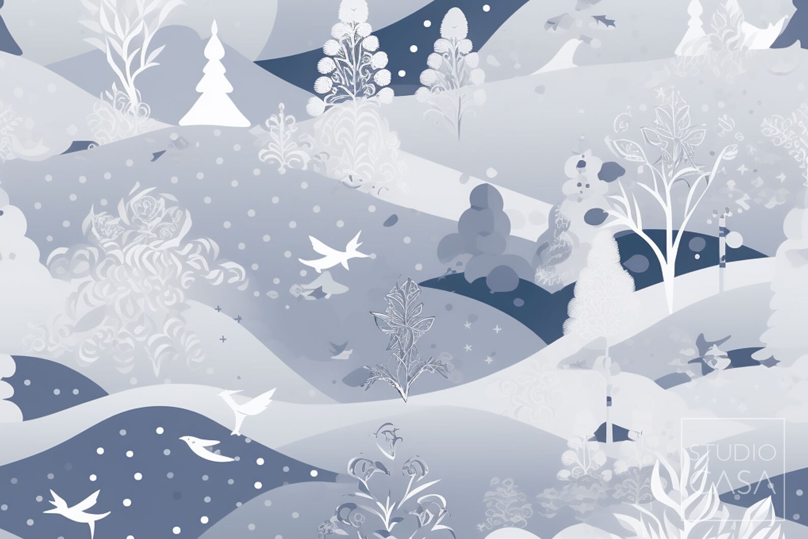 Winter Wonderland Textures Digital Download Paper Seamless Printable ...