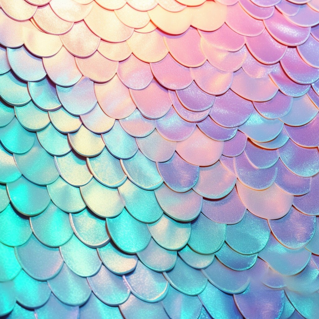 Mermaid Scales Digital Paper, Mermaid Tail Shimmer Textures, Scale ...