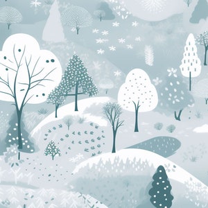Winter Wonderland Textures Digital Download Paper Seamless Printable ...