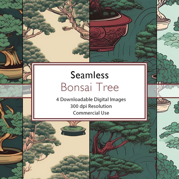 Bonsai Tree Pattern - Etsy