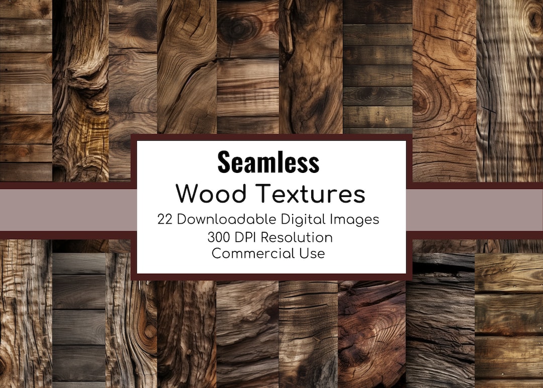 Seamless Wood Textures Digital Paper, Rustic Wood Digital Paper Pack ...