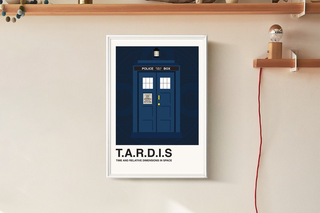 Doctor Who Download Tardis Poster Police Box Sci Fi Birthday Gift ...