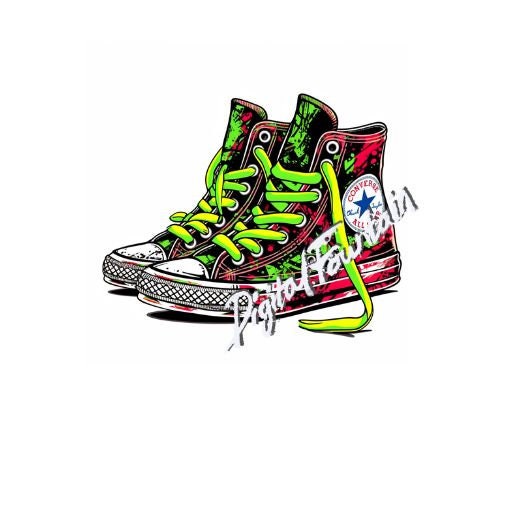 Crafting Fun: Converse Sneaker SVG for Sporty DIY Projects - Etsy