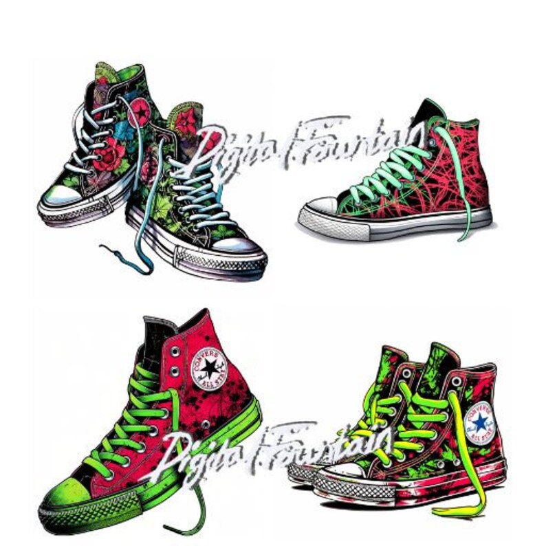 Crafting Fun: Converse Sneaker SVG for Sporty DIY Projects - Etsy