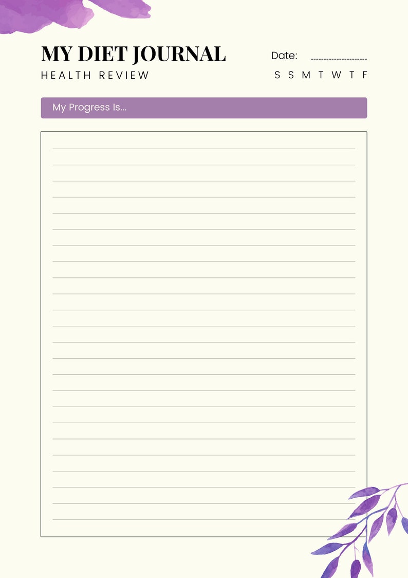 Digital Personal Diet Planner, Meal Tracker, Healthy Eating, Weight ...