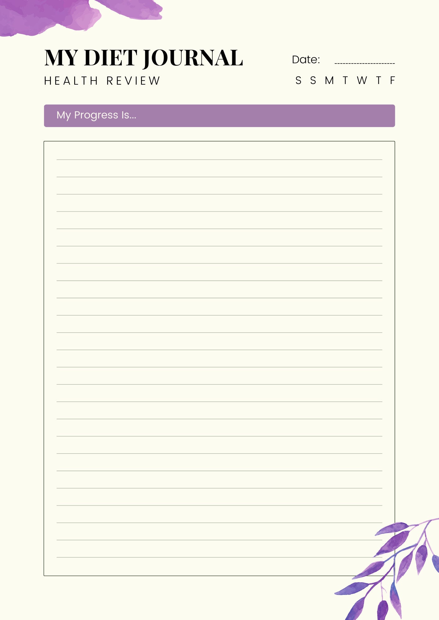 Digital Personal Diet Planner, Meal Tracker, Healthy Eating, Weight ...