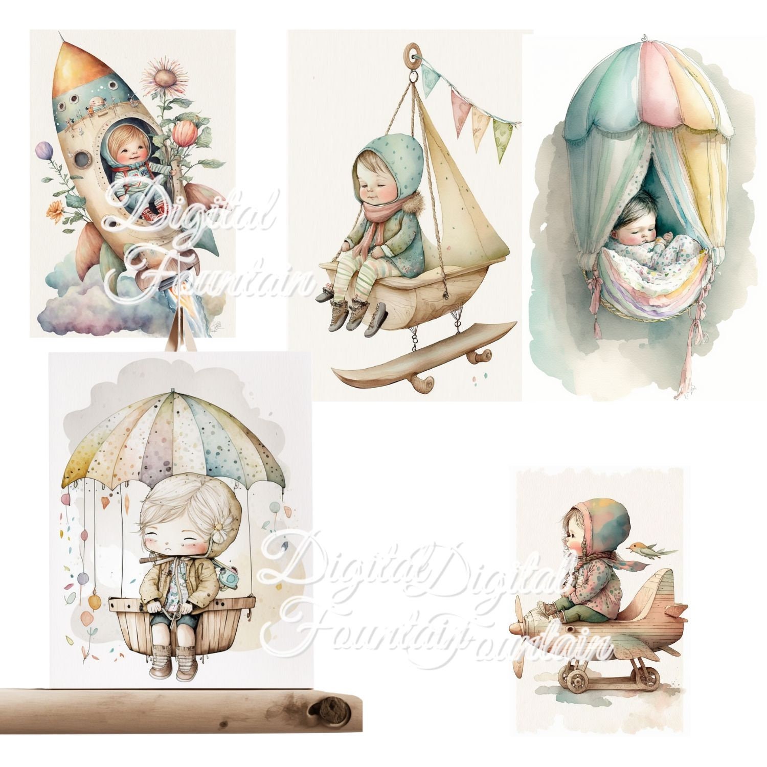 28 High-quality PNG Files Boho Kids Clipart Nursery Wall Decor - Etsy