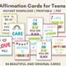 Affirmation Cards for Teens | 84 Positive Daily Affirmations for ...