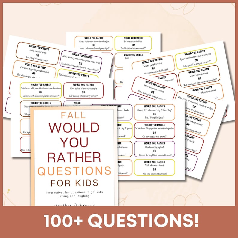 100+ Fall Would You Rather Questions, Would You Rather for Kids, Autumn ...
