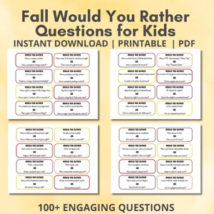 100+ Fall Would You Rather Questions, Would You Rather for Kids, Autumn ...
