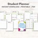 Student Planner Printable, Academic Planner Printable, High School ...