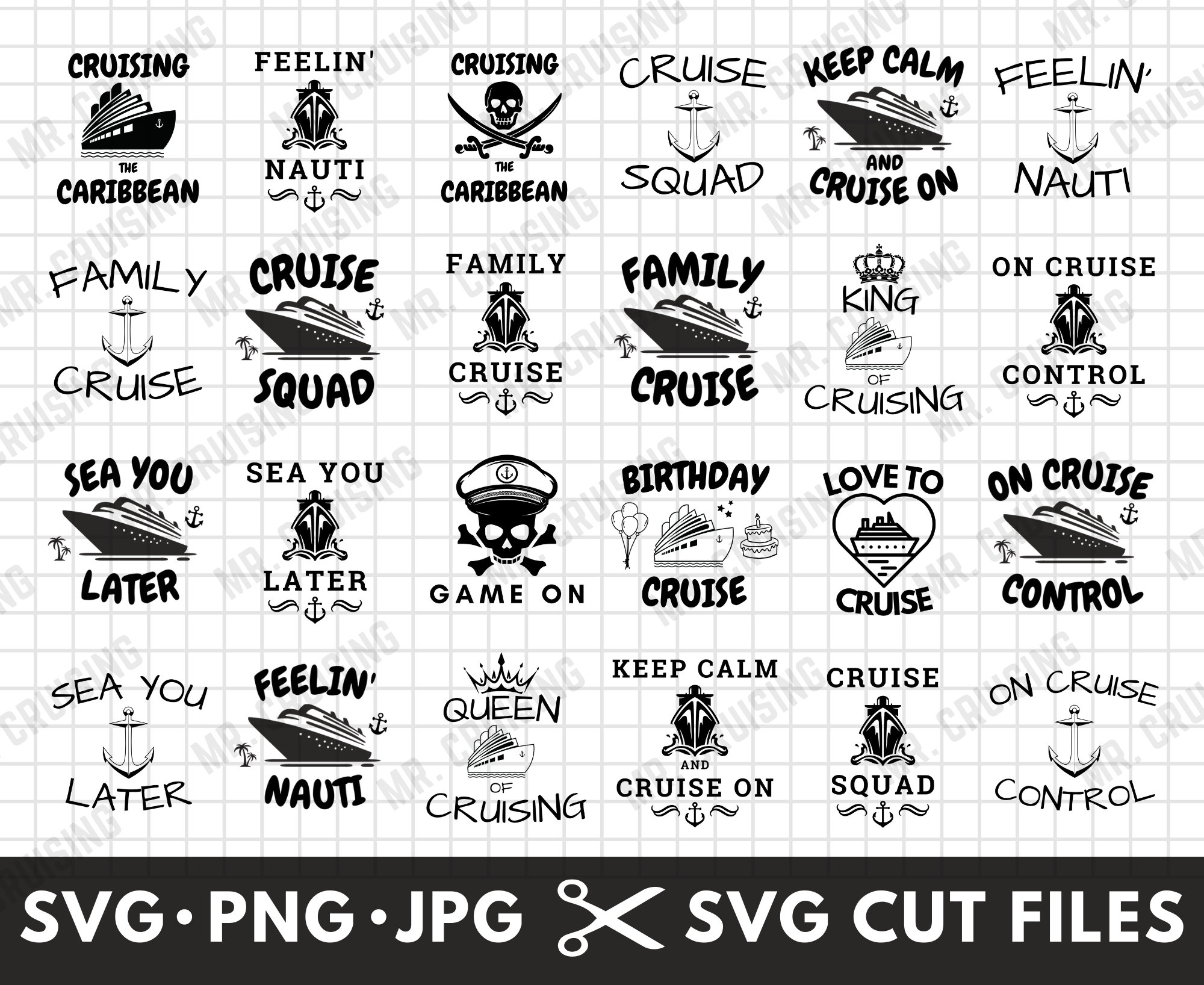 Cruise Svg Bundle Cruise Png Bundle Cruise Vacation Bundle Cricut Cut ...