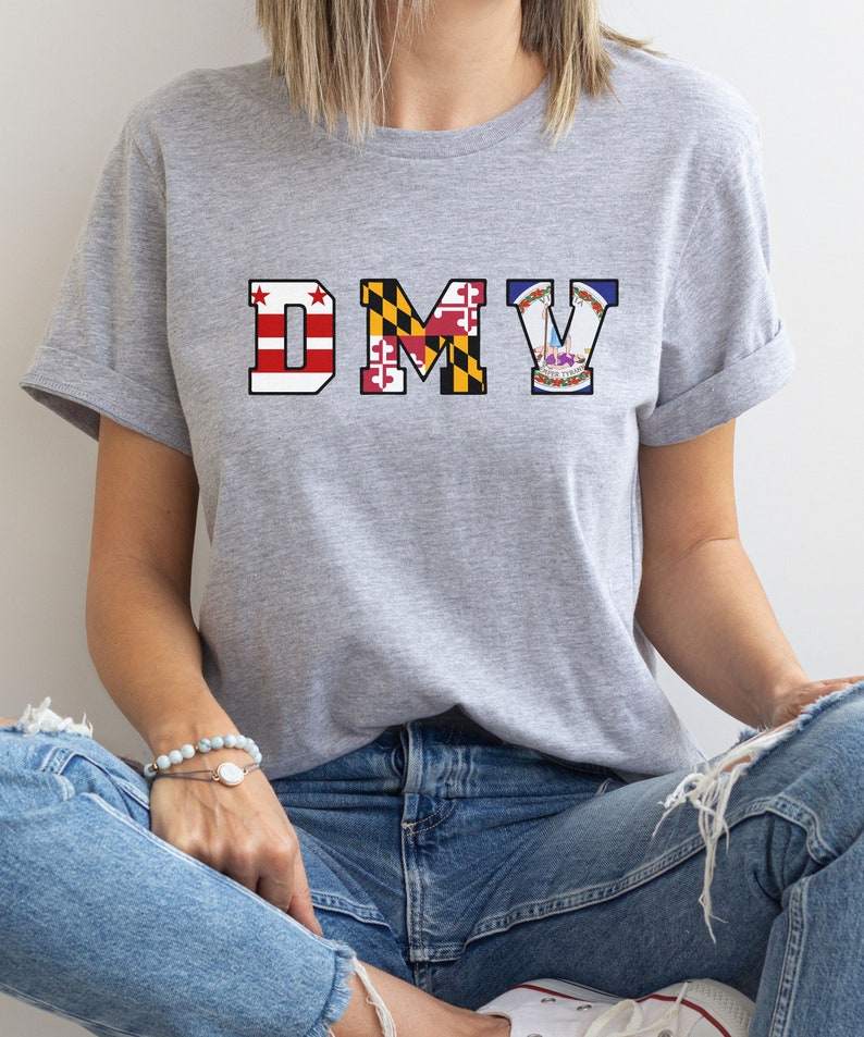 DMV Shirt for Maryland T Shirt Virginia T-shirt DC Tshirt Maryland ...