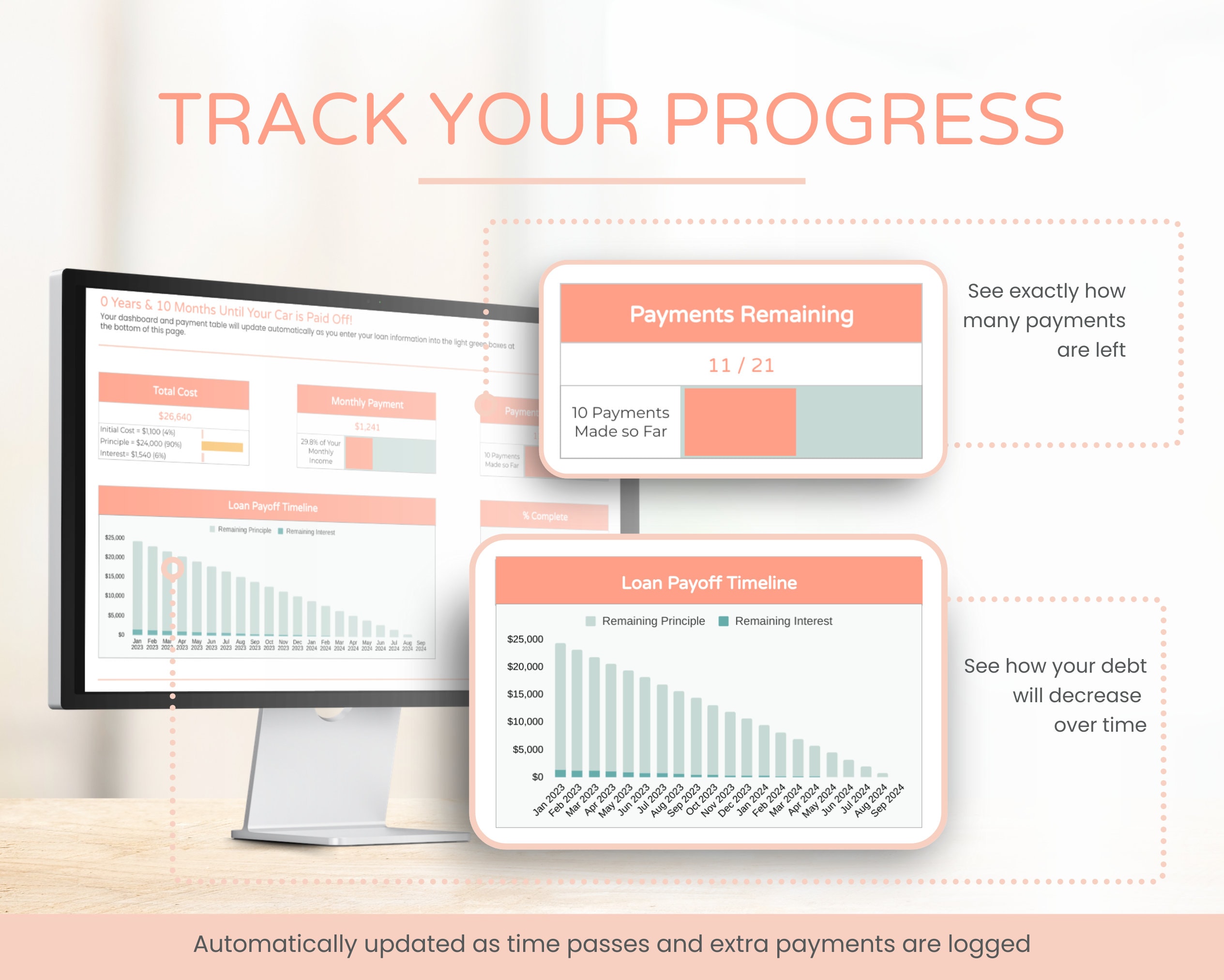 Car Loan Payoff Tracker & Planner: Reduce Your Interest Expense ...
