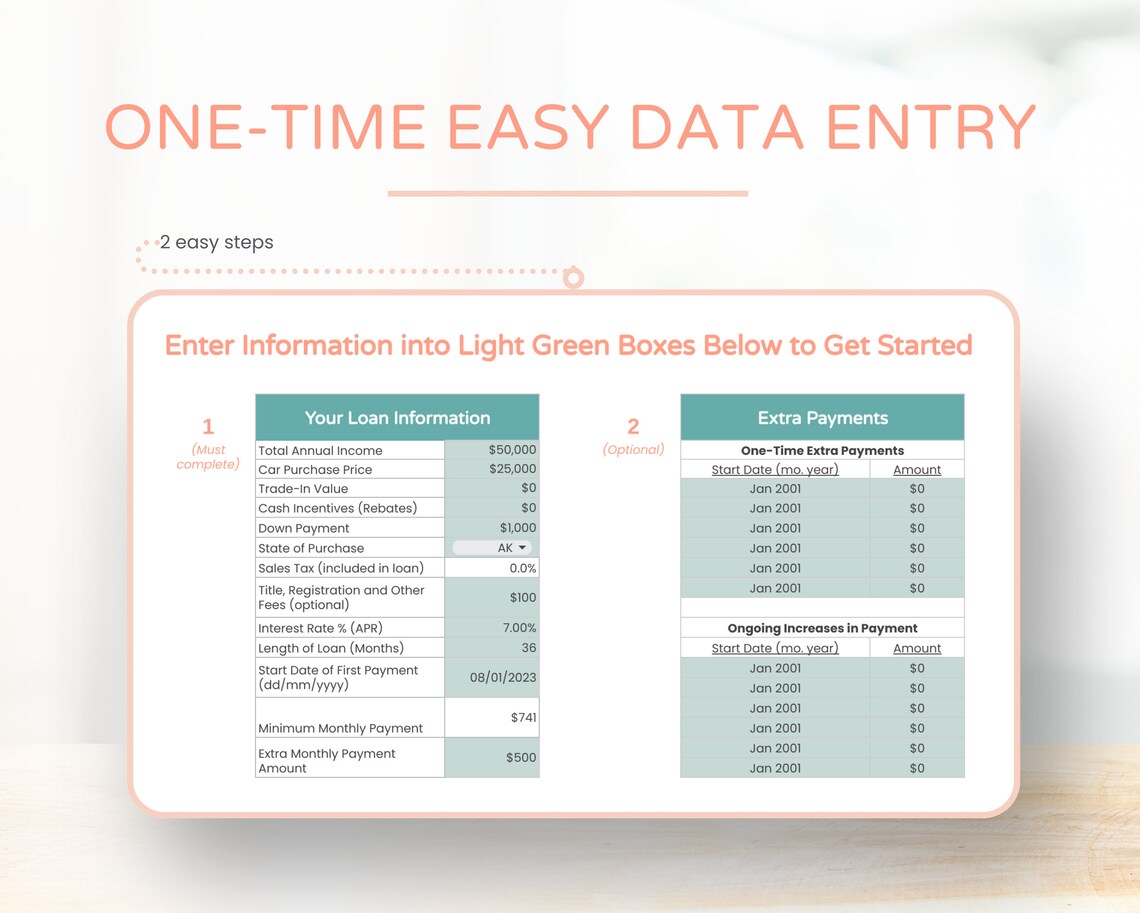 Car Loan Payoff Tracker & Planner: Reduce Your Interest Expense ...