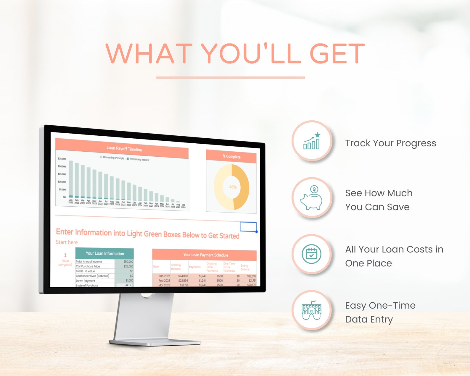 Car Loan Payoff Tracker & Planner: Reduce Your Interest Expense ...