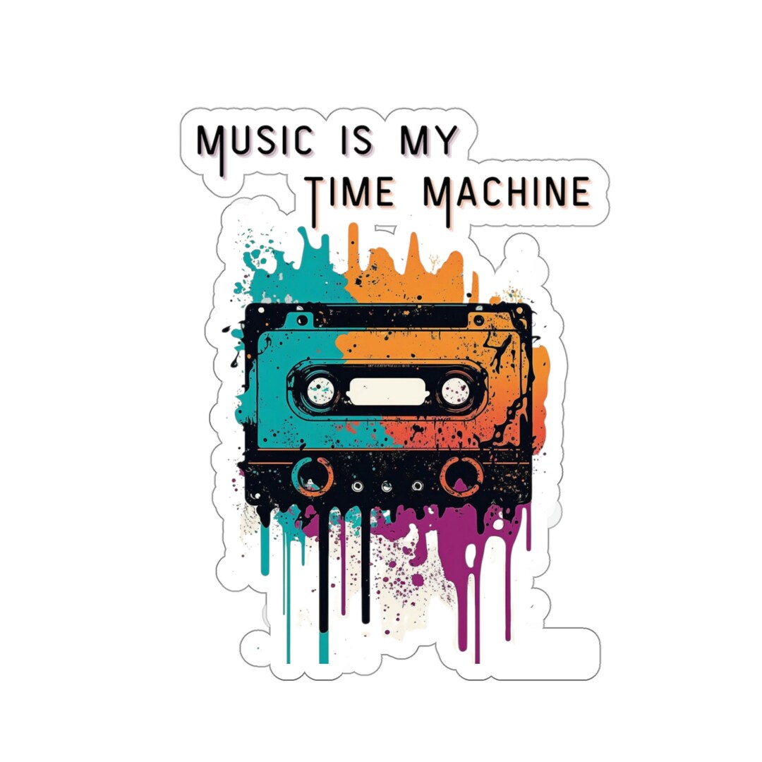 Graffiti Cassette Tape Stickers Music Time Machine Quote - Etsy