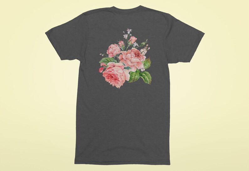 Floral Pocket Tshirt,wild Flowers Shirt,flower Pattern Shirt,pastel ...