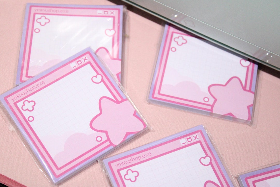 Kawaii Y2K Cutecore Star | Sticky Note Scrapbooking Pen Pal - Etsy