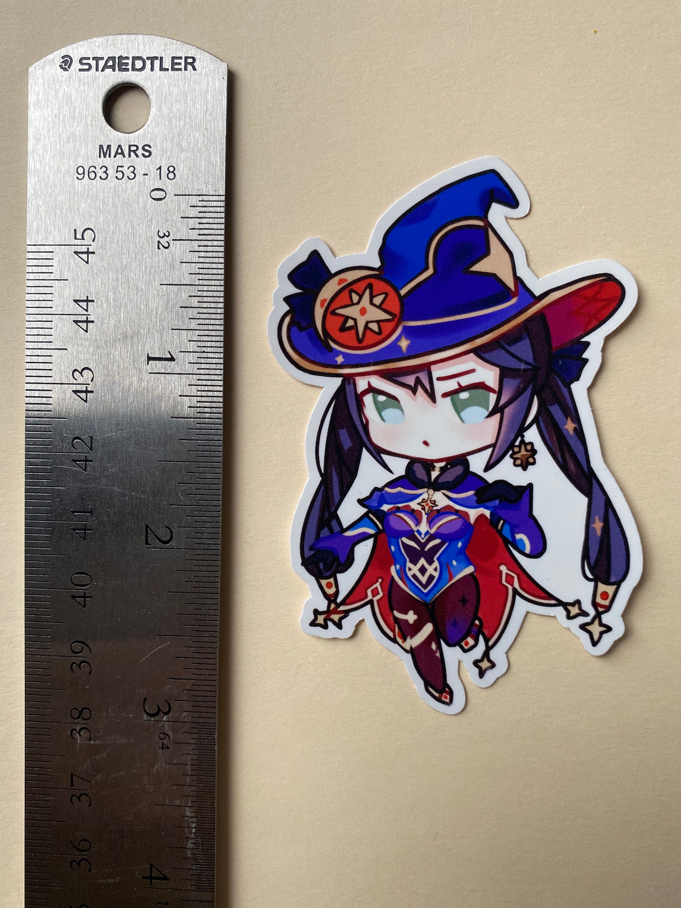 Genshin Impact Mona Raiden Chibi Die Cut Vinyl Sticker Decal - Etsy