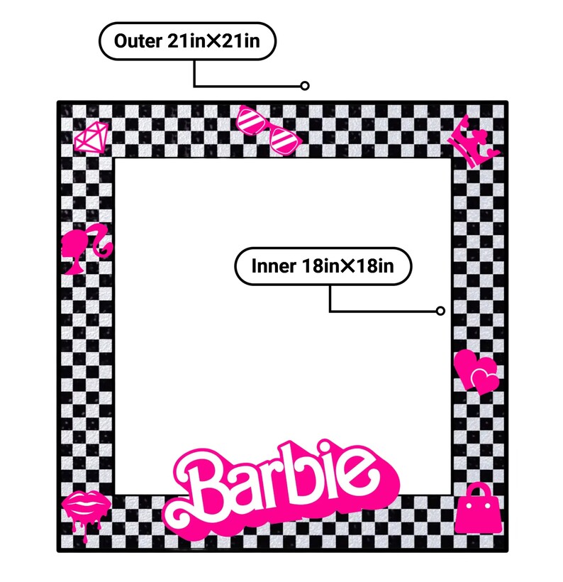 Custom Selfie Frames Party Cardboard Cutouts Backdrops & Props - Etsy