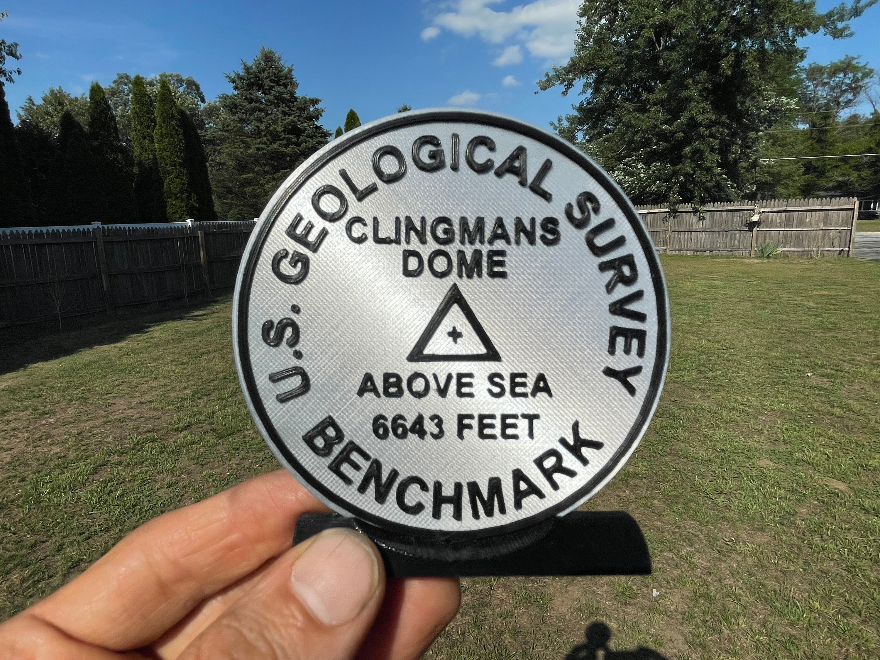 Customizable 3D Printed Survey Benchmark: Mountain, Park, Location - Etsy