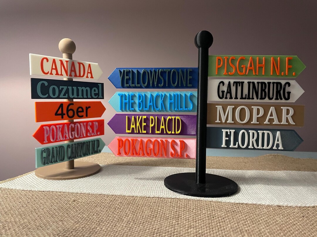 7 Inch Desktop Directional Sign! - Etsy