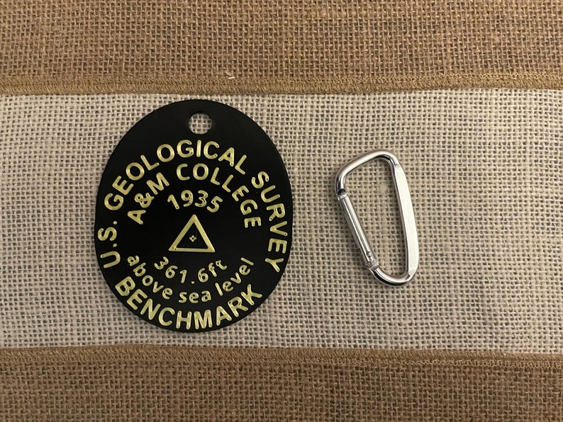 Customizable 3D Printed Survey Marker Backpack Tag: Mountain, Park ...