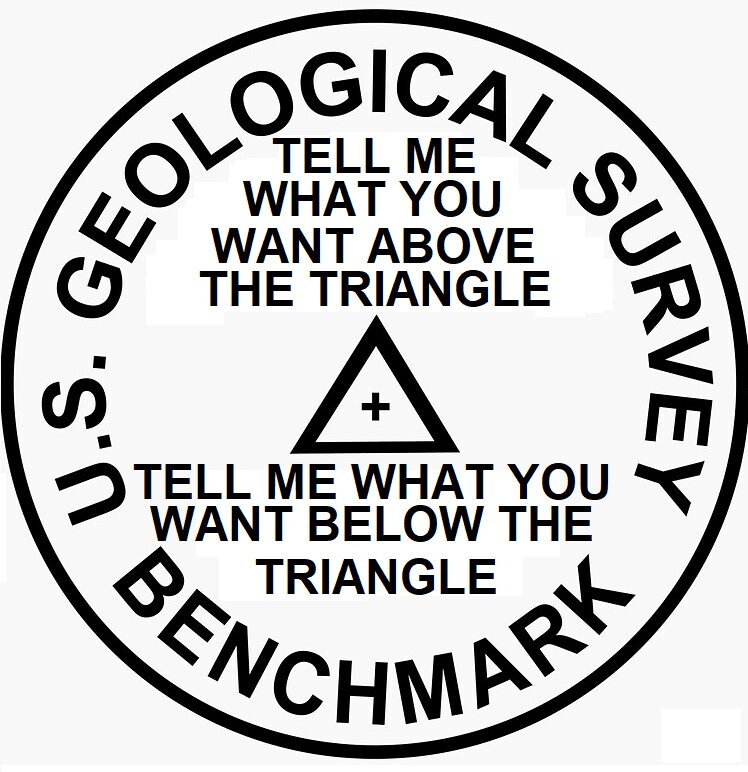 Customizable 3D Printed Survey Marker Backpack Tag: Mountain, Park ...