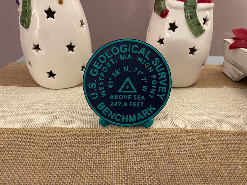 Customizable, 4 Inch Diameter, 3D Printed Survey Benchmark! - Etsy