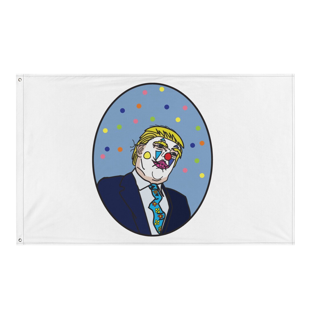 The Clown Knitted Flag - Etsy