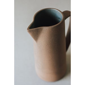 Handmade Terracotta Ceramic Tall Jug - Chocolate Terracotta Rustic ...