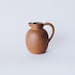 Handmade Terracotta Round Ceramic Pitcher - Rustic Pottery Ball Jug ...