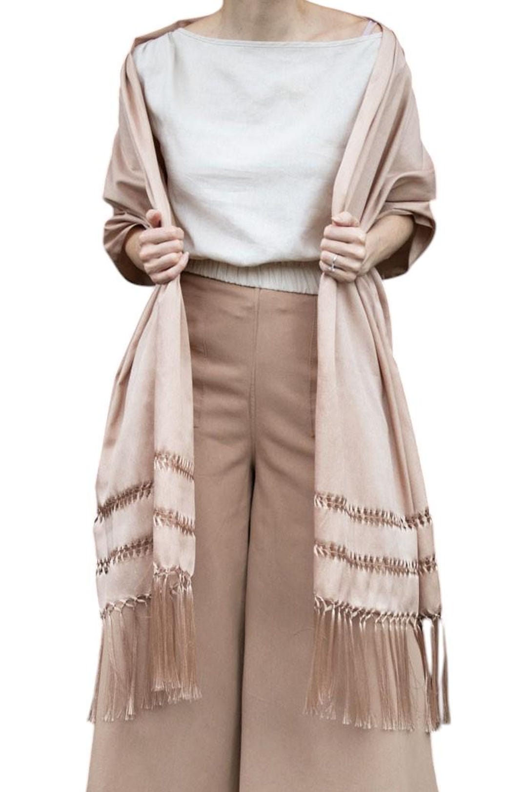 Handwoven Silk Rebozo Shawl – Backstrap Loom Wrap – Artisanal Mexican ...