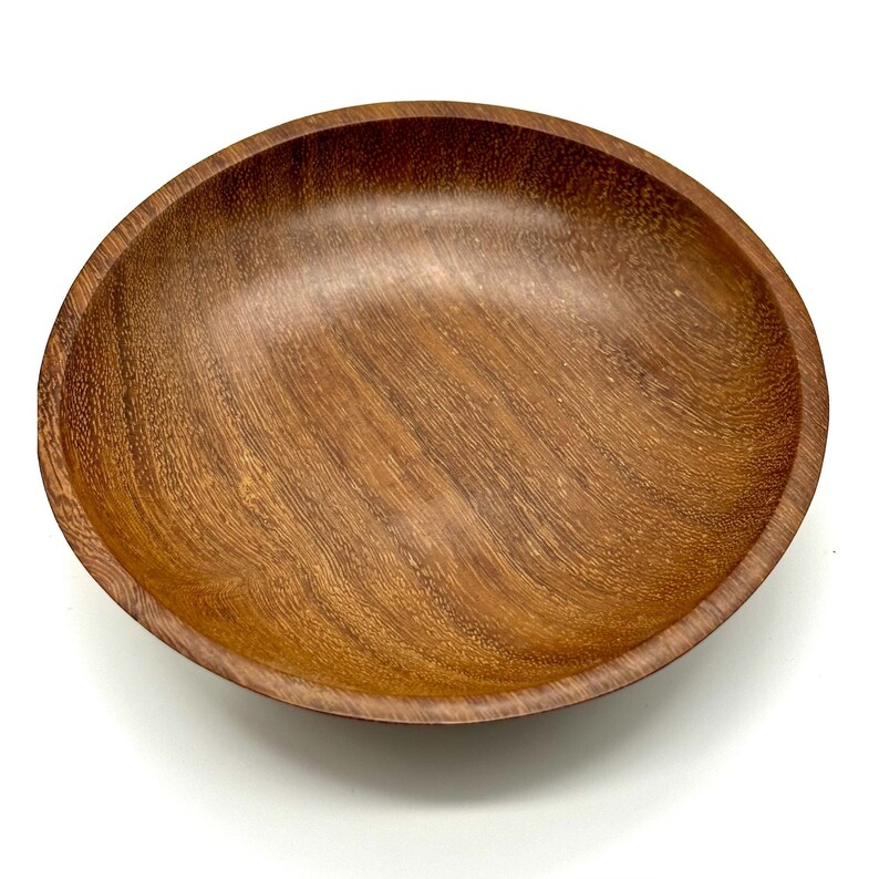 Hand Carved Walnut Wood Appetizer Plate Small Decorative Round Wooden ...